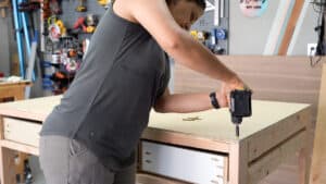 How To Build An Easy DIY Workbench With Storage