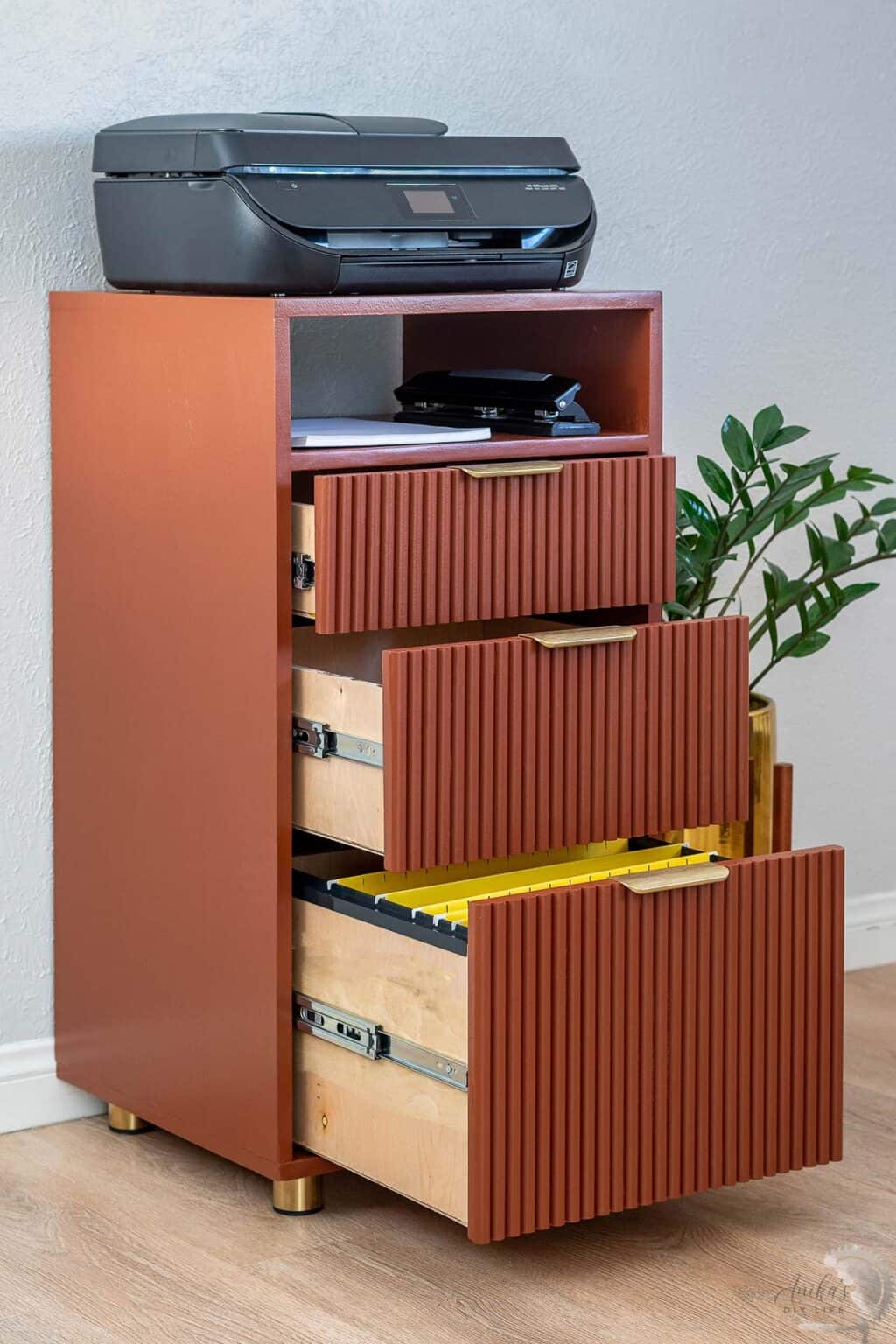How To Build A DIY File Cabinet And Printer Stand | Plans