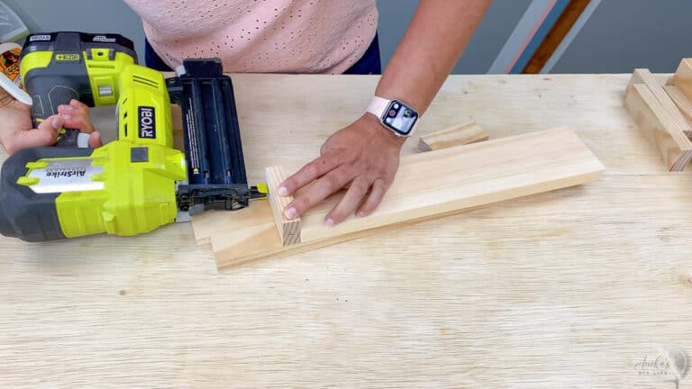 How To Build A Wooden DIY Tiered Organizer Shelf - Anika's DIY Life