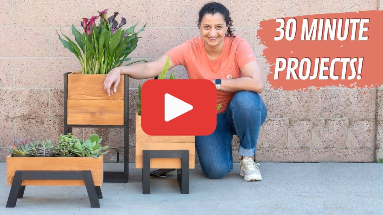 How To Build A DIY Modern Planter Box - Anika's DIY Life