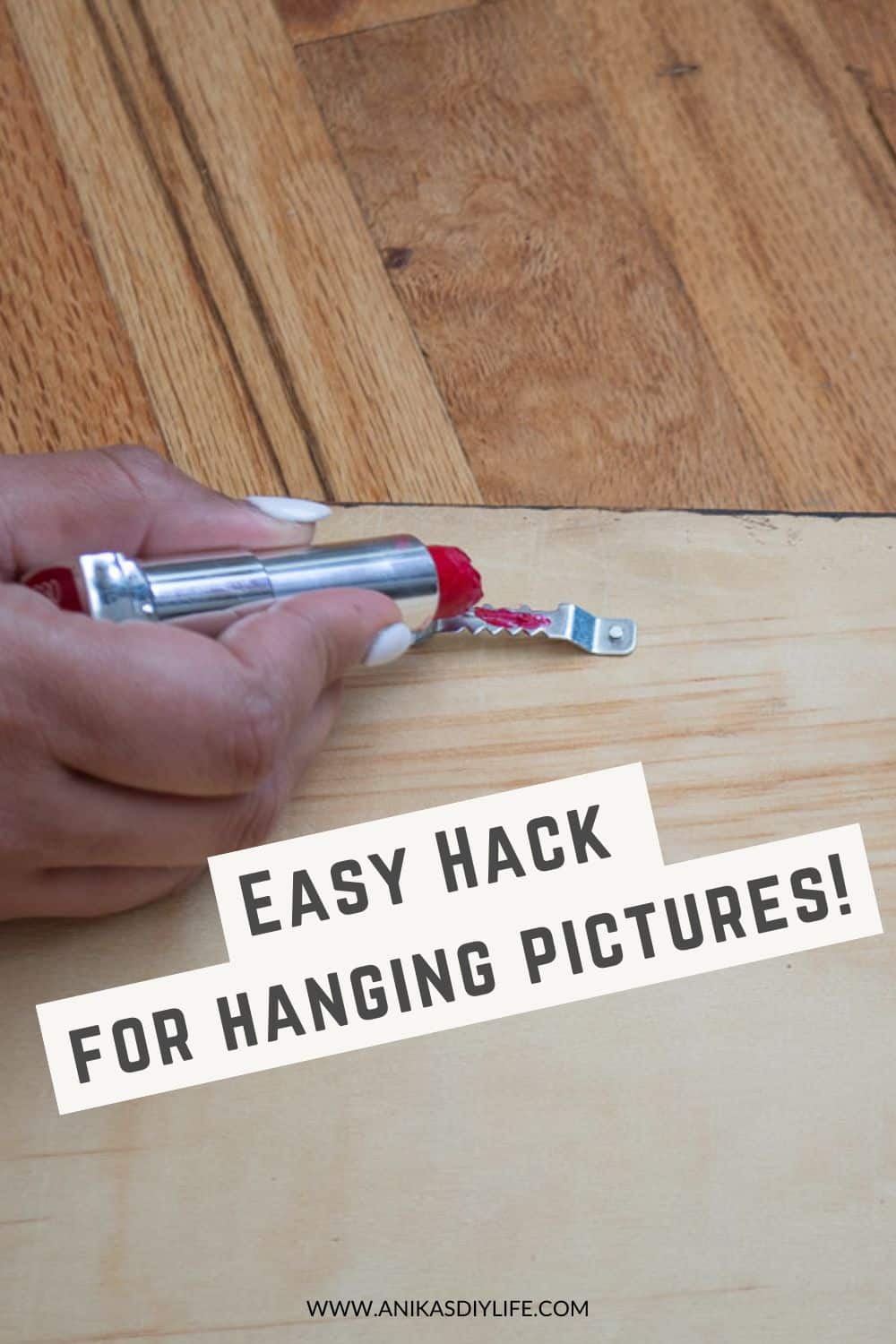 How To Hang A Picture On A Wall - Anika's DIY Life