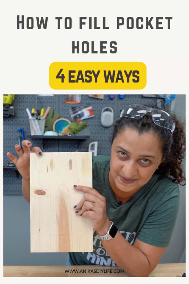 How To Fill Pocket Holes - 4 Simple Techniques - Anika's DIY Life