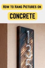 How To Hang Pictures On Concrete, Plaster, Or Masonry - Anika's DIY Life