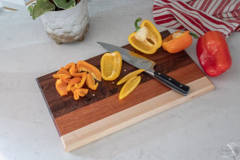 How To Make A Cutting Board With Mixed Wood - Anika's DIY Life