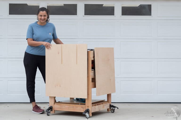 How To Build A DIY Table Saw Stand For Small Shops - Anika's DIY Life