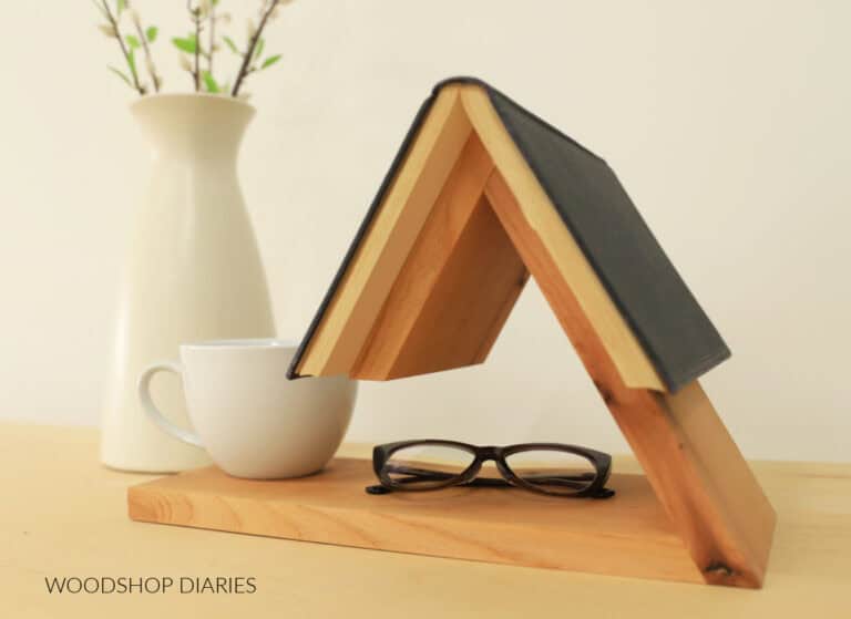 How To Build A DIY Book Stand - Anika's DIY Life