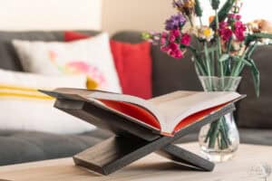 How To Build A DIY Book Stand - Anika's DIY Life