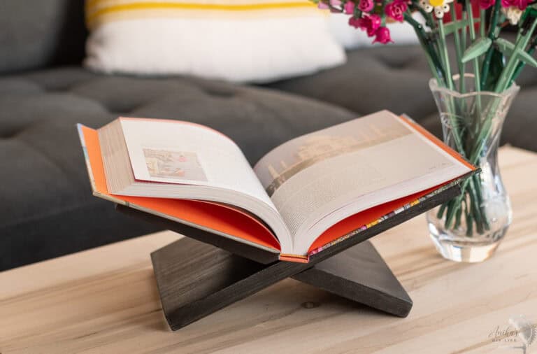 How To Build A DIY Book Stand - Anika's DIY Life
