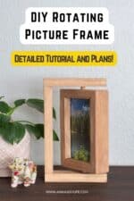 How To Make A DIY Rotating Picture Frame - Anika's DIY Life