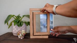How To Make A DIY Rotating Picture Frame - Anika's DIY Life