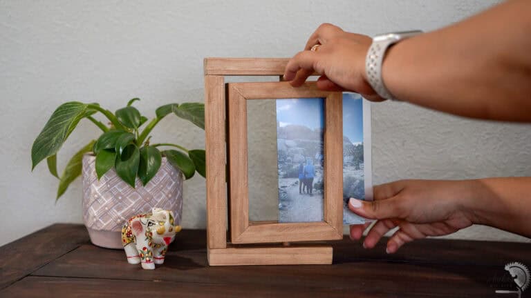How To Make A DIY Rotating Picture Frame - Anika's DIY Life