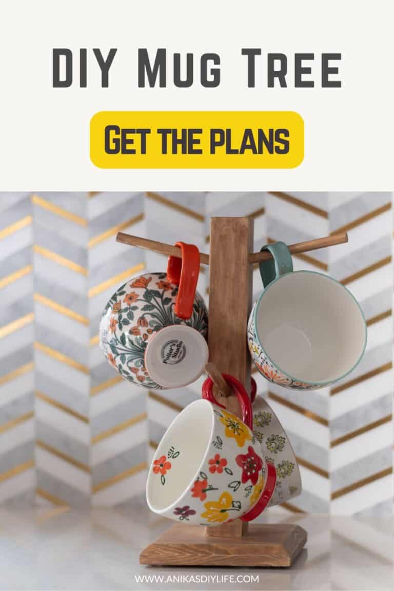How To Build A Coffee Mug Tree - Anika's DIY Life