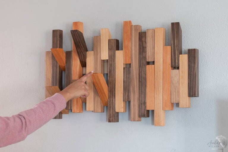 How To Build A Modern Coat Rack - Anika's DIY Life