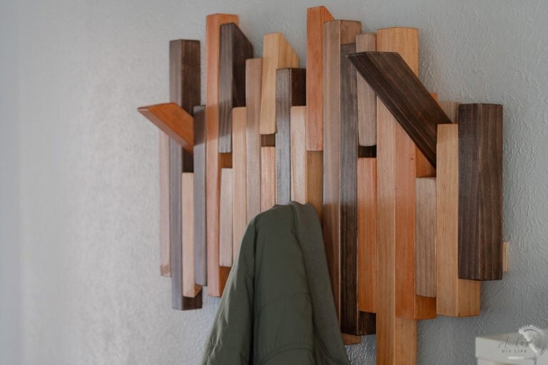How To Build A Modern Coat Rack - Anika's DIY Life