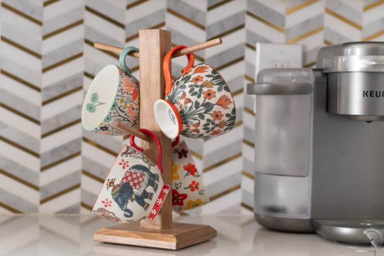 How To Build A Coffee Mug Tree - Anika's DIY Life