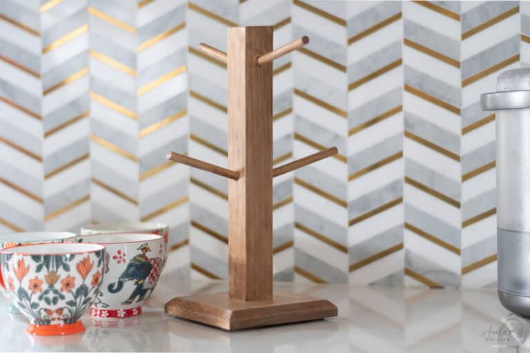 How To Build A Coffee Mug Tree - Anika's DIY Life