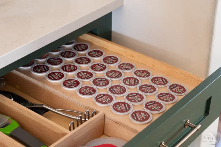 How To Make A DIY K-Cup Drawer Organizer - Anika's DIY Life