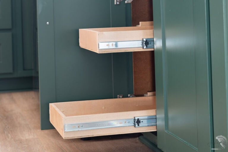 How To Make DIY Pull Out Shelves For Cabinets - Anika's DIY Life