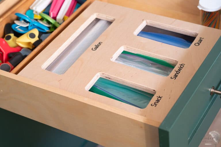 How To Build A DIY Ziploc Bag Organizer - Anika's DIY Life