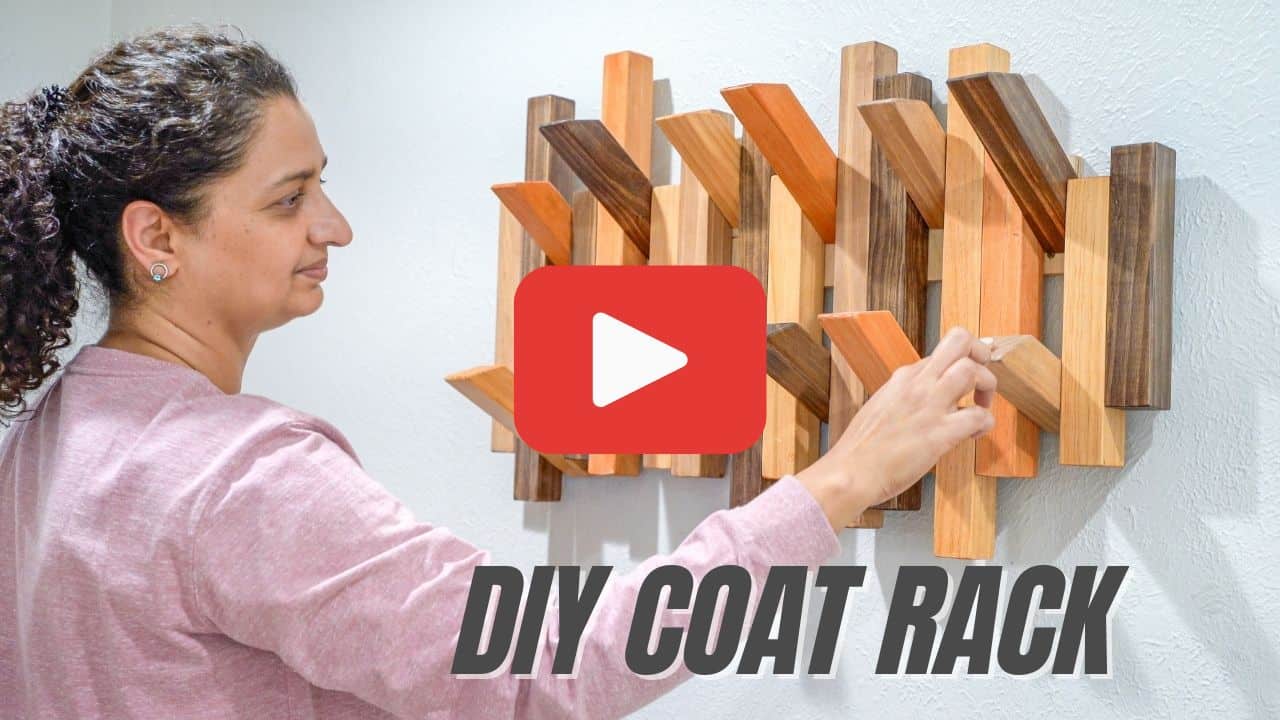 How To Build A Modern Coat Rack - Anika's DIY Life