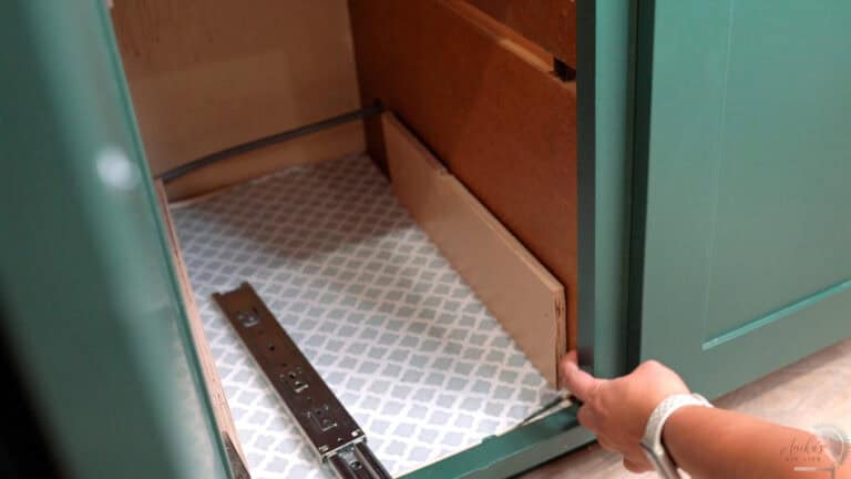 How To Make DIY Pull Out Shelves For Cabinets - Anika's DIY Life