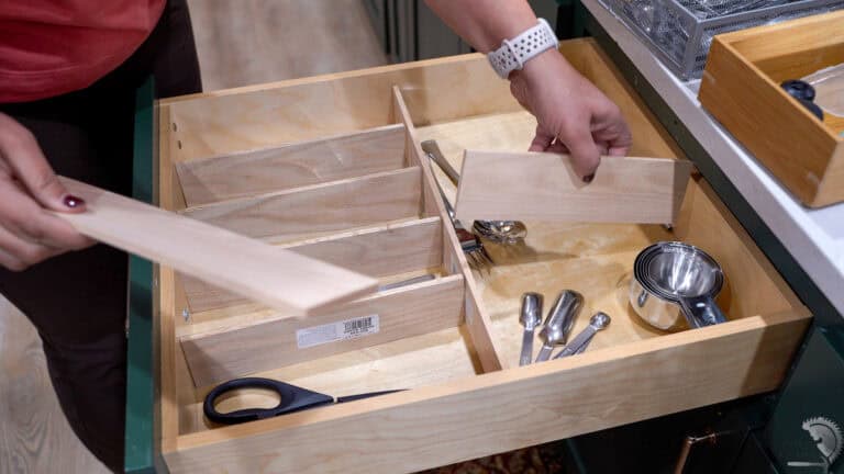 How To Make A Wooden DIY Kitchen Drawer Organizer - Anika's DIY Life