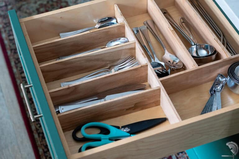 How To Make A Wooden DIY Kitchen Drawer Organizer - Anika's DIY Life