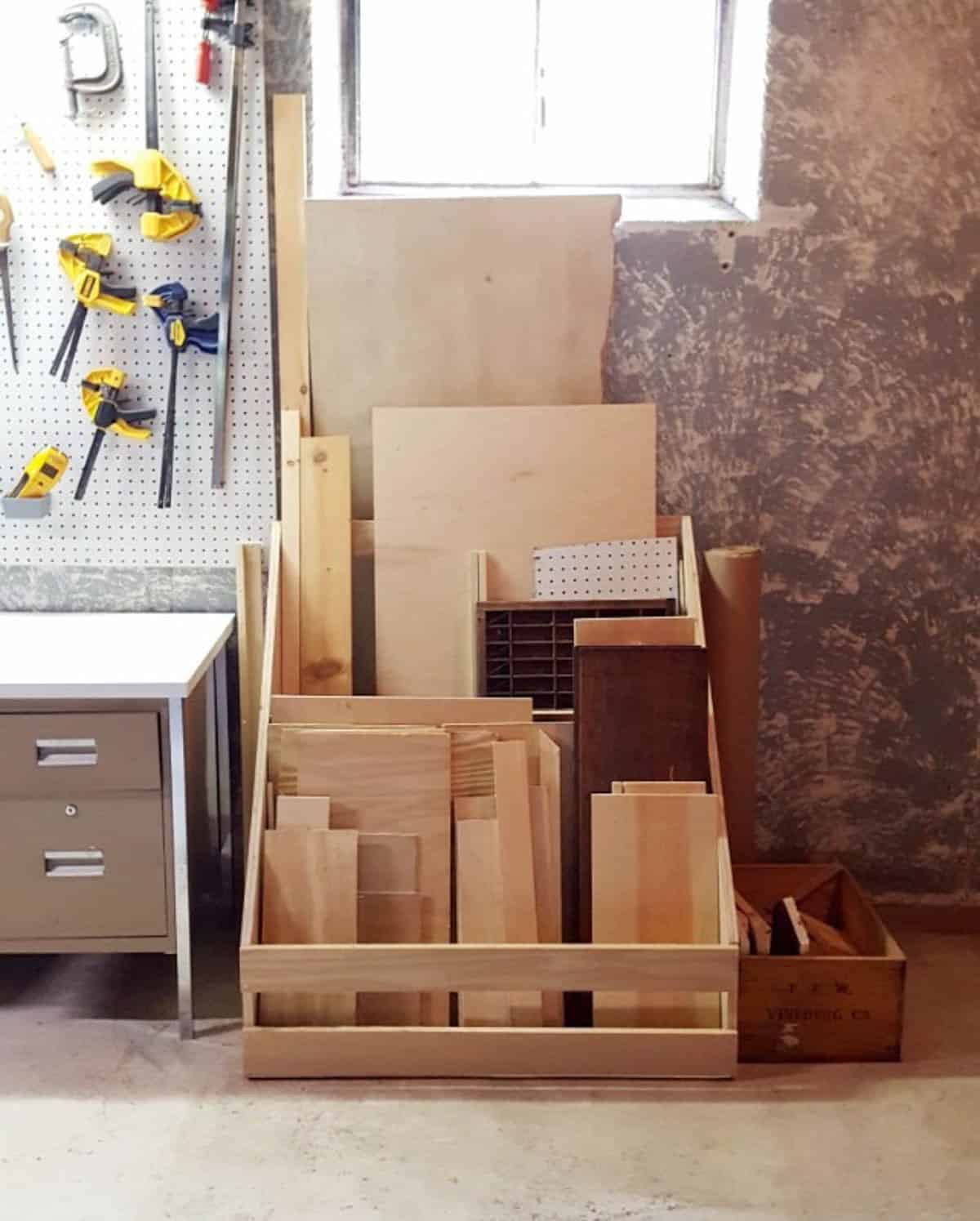 10 DIY Scrap Wood Storage Ideas To Keep Your Workshop Organized - Anika ...