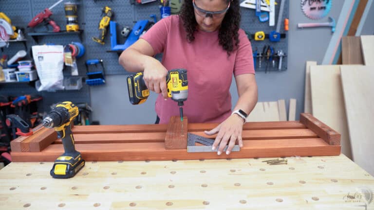 How To Build A Easy Beginner-Friendly DIY Planter Bench - Anika's DIY Life