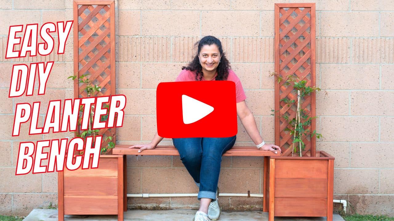 How To Build A Easy Beginner-Friendly DIY Planter Bench - Anika's DIY Life
