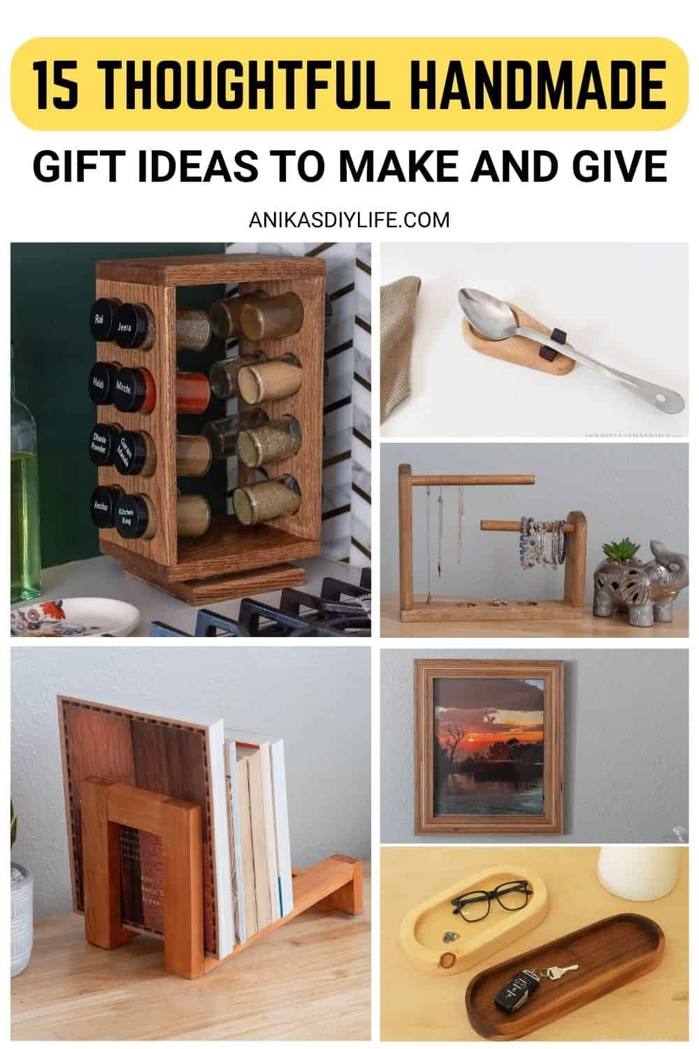 15 Easy And Unique Handmade Wood Gift Ideas For 2025 - Anika's DIY Life