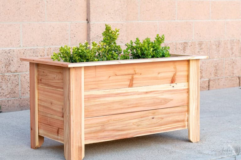 How To Build A DIY Cedar Raised Planter Box - Anika's DIY Life